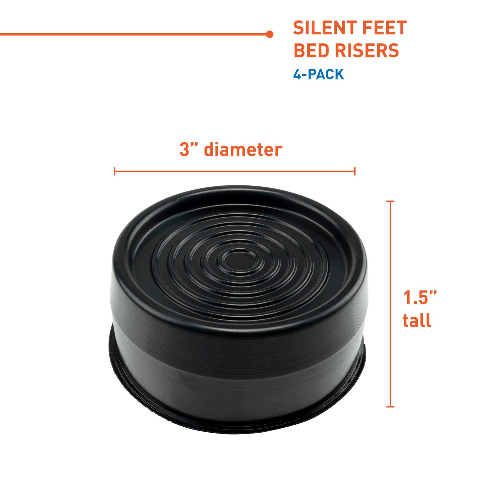 Silent Feet Anti-Vibration Riser for Beds - Superior All Surface Vibra